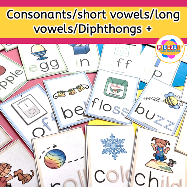 Phonogram Cards for Visual Drills - Kidequip