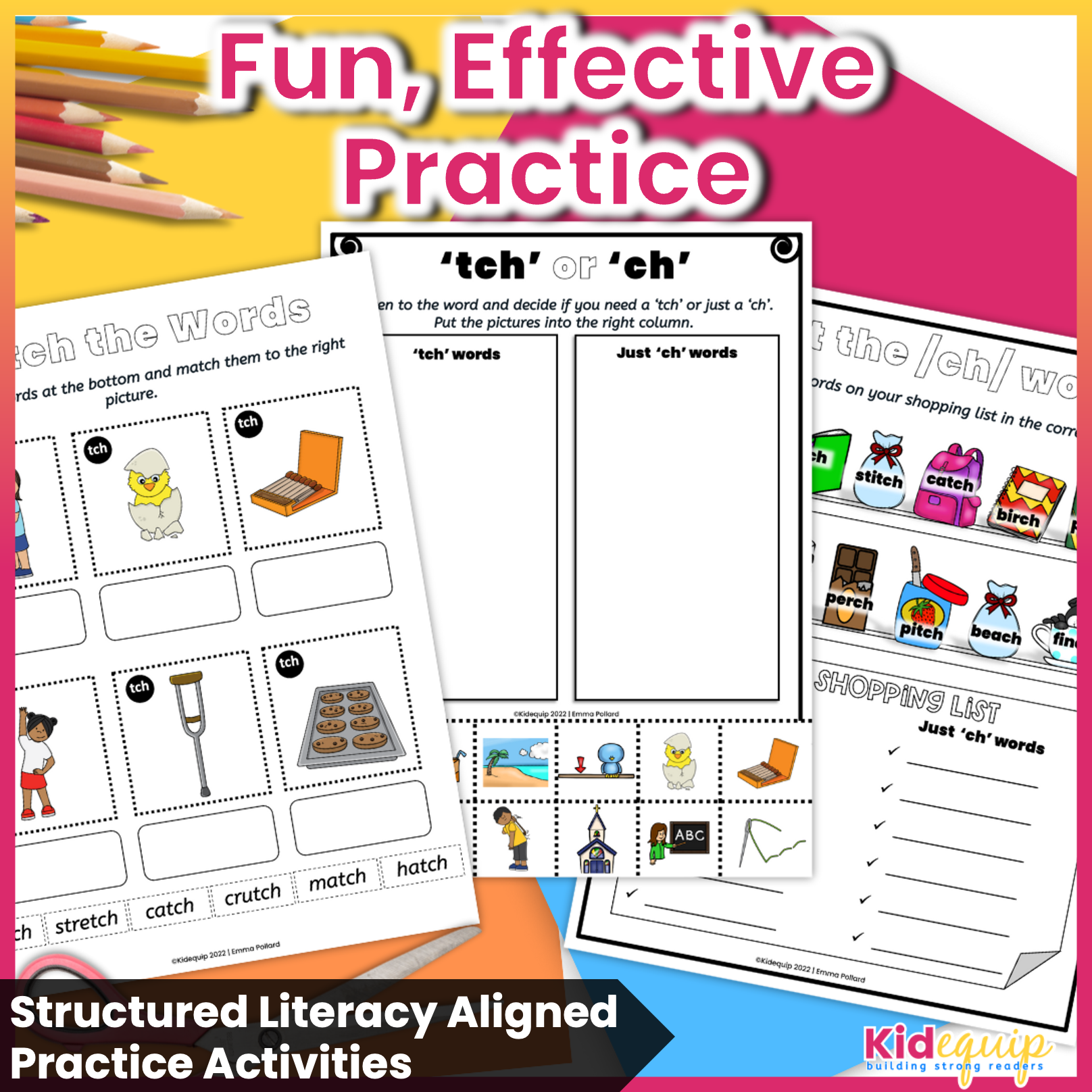 Digraphs and Trigraphs Spelling Activities